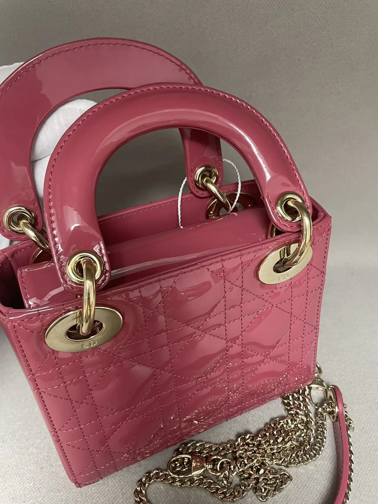 DIOR Mini Lady Dior Bag Patent Leather Best UK's Price